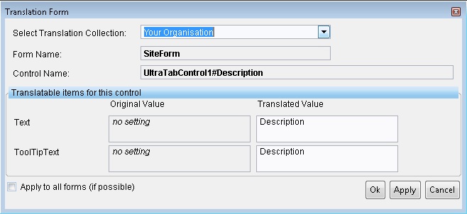 Translating labels, tabs, buttons and form names - CMSi Documentation