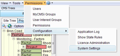 System Settings - CMSi Documentation